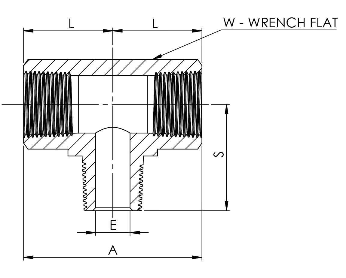 r.FTBM MALE BRANCH TEE (FEMALE BRANCH TEE) – Wesmec Engineering
